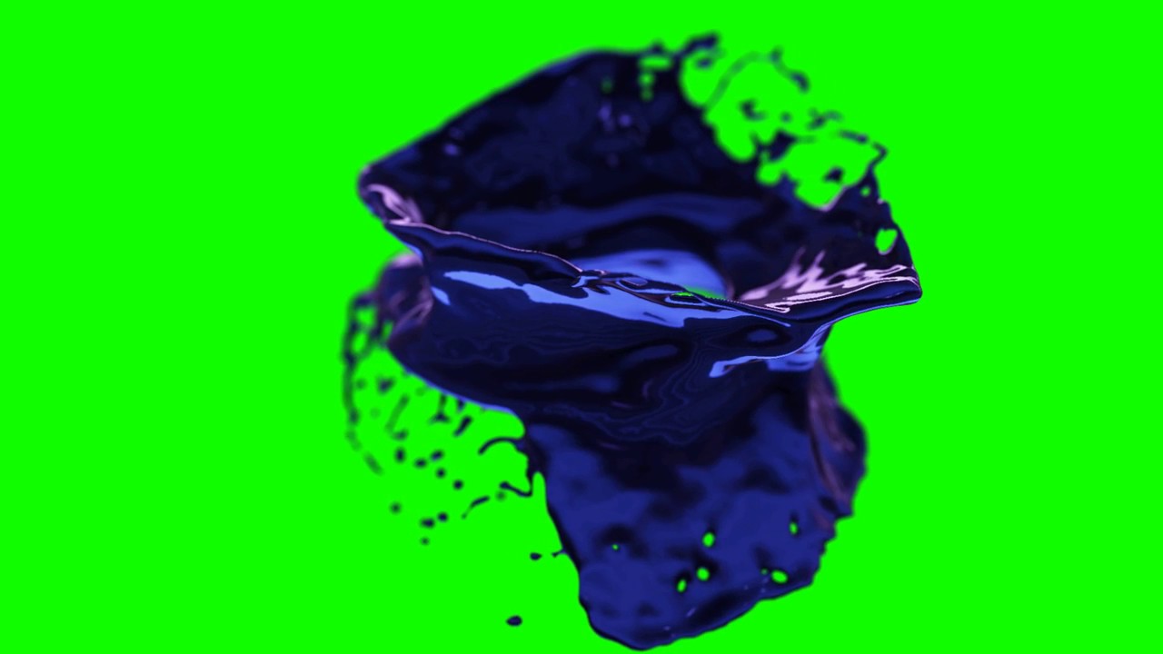 FREE HD Green Screen LIQUID SPLASH FROZEN MATRIX STYLE - YouTube