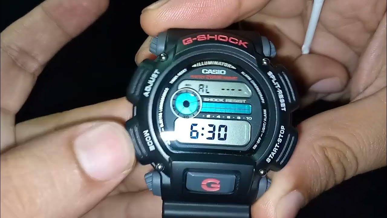 Cómo configurar la alarma en reloj Casio G-Shock DW 9052 - YouTube