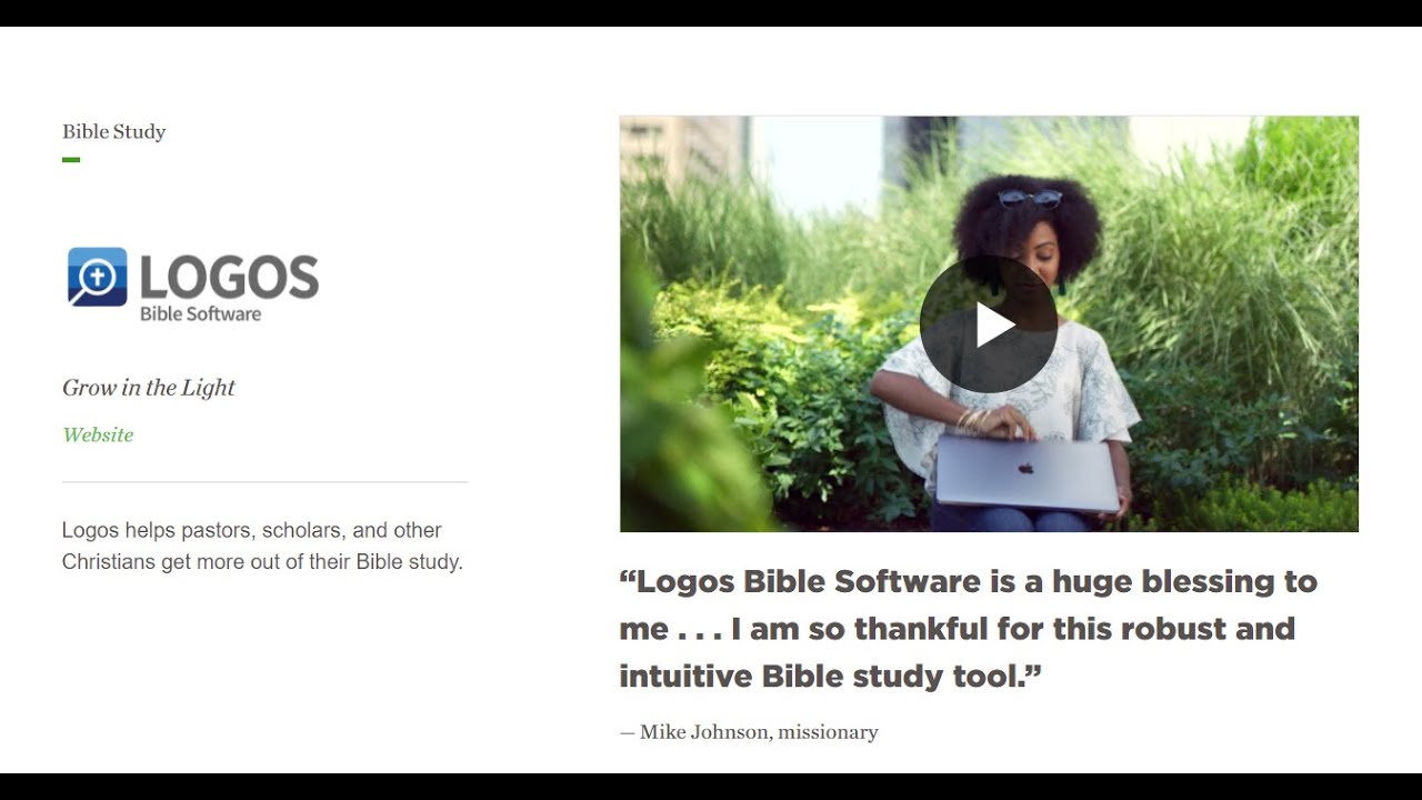 Logos Bible Software Training Class #1 - YouTube