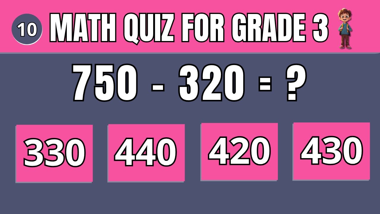20 Math Questions: Are You Grade 3 Ready? - YouTube