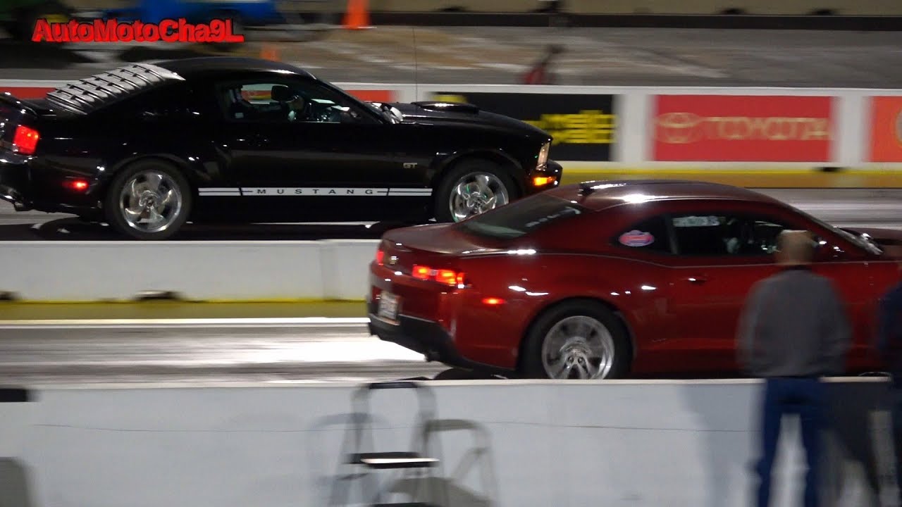 Drag Racing AMERICAN MUSCLE CARS at Route 66 Raceway - YouTube