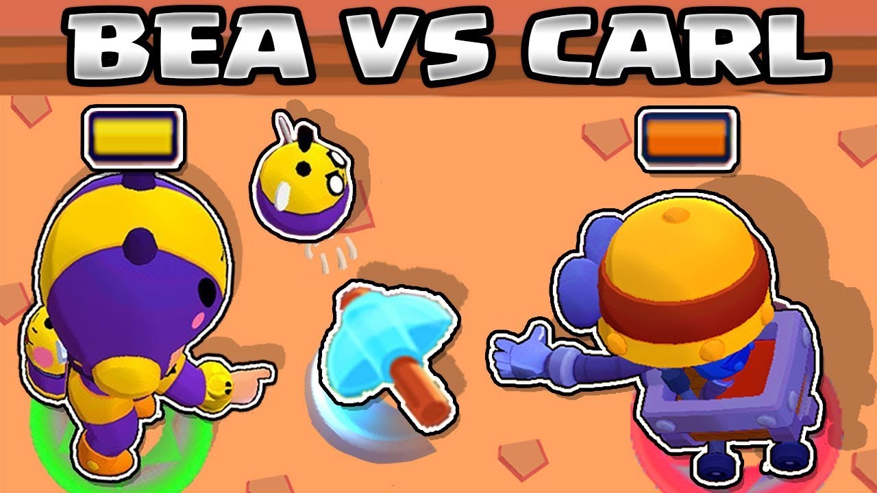 🐝 BEA vs CARL 💥 | 1vs1 | EL MEJOR BRAWLER CON UN ATAQUE BÁSICO | BRAWL ...