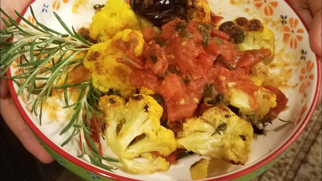 Roasted Italian Cauliflower - YouTube