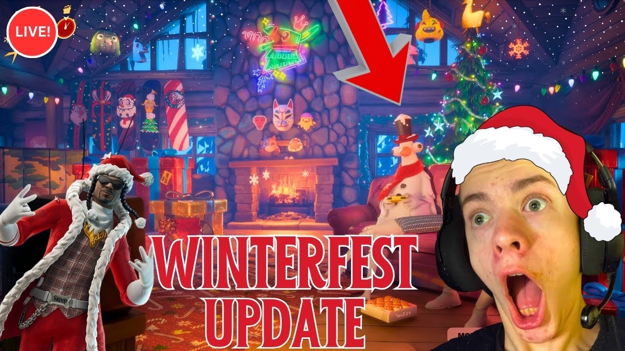 *NEW* Fortnite LIVE EVENT/Winterfest UPDATE LIVE!!! - YouTube