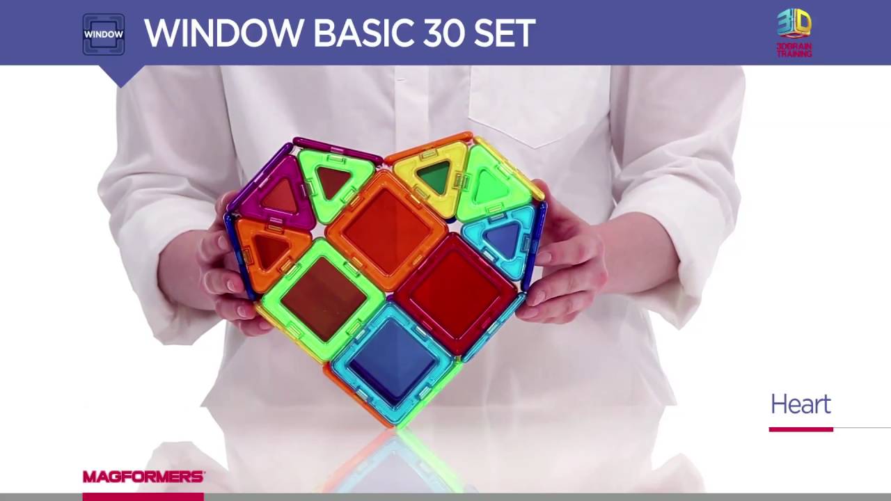 MAGFORMERS WINDOW BASIC 30PC SET - YouTube