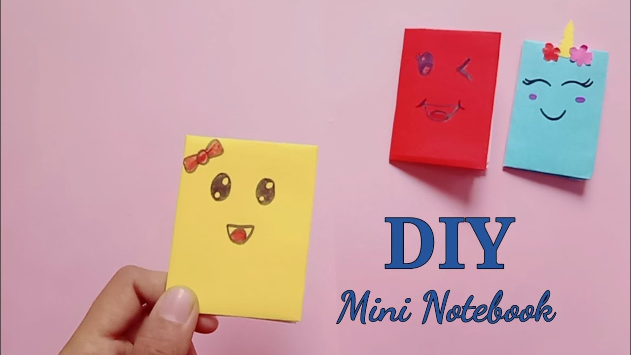DIY Mini Notebooks of one sheet of paper/Mini Notebooks of own hands ...