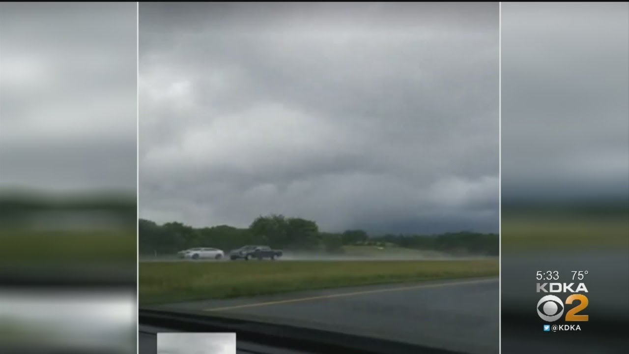 KDKA Meteorologist Ray Petelin Gets Caught In Sunday's Storm while ...