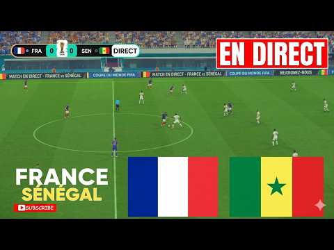 🔴EN DIRECT: FRANCE VS SÉNÉGAL | COUPE DU MONDE FIFA 2026 | MATCH COMPLET SIMULATION