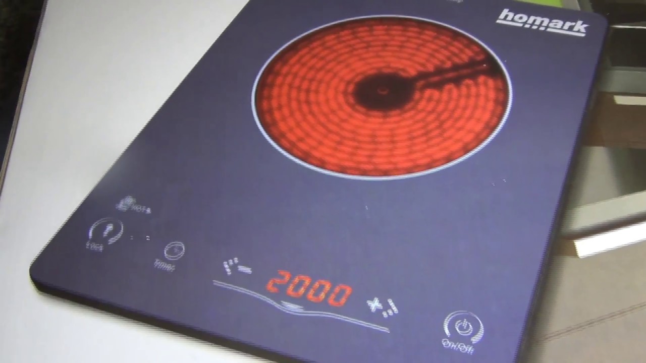 Homark HM-CH01 2kw Freestanding Mini Portable Ceramic Hob Touch ...