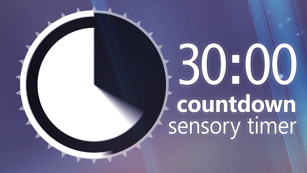 30 Minute Sensory Countdown Timer with Digital, Dial, Verbal Alerts and ...