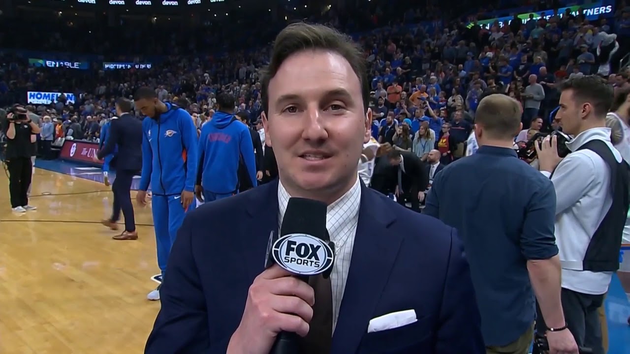 Thunder staff sprints onto the court seconds before tipoff to inform ...