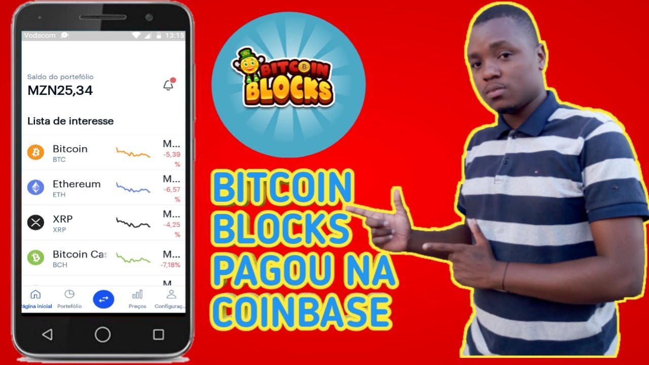 GANHE DINHEIRO NA COINBASE COM O APP BITCOIN BLOCKS-2020 - YouTube