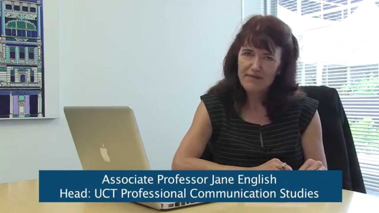 Presenting Jane English Consulting & Eduflex & CPD [UCT] - YouTube