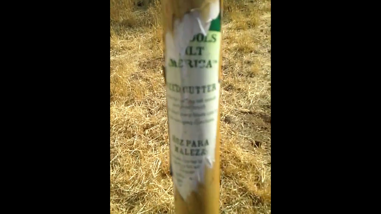 Weed cutter usage idiot stick part 1 - YouTube