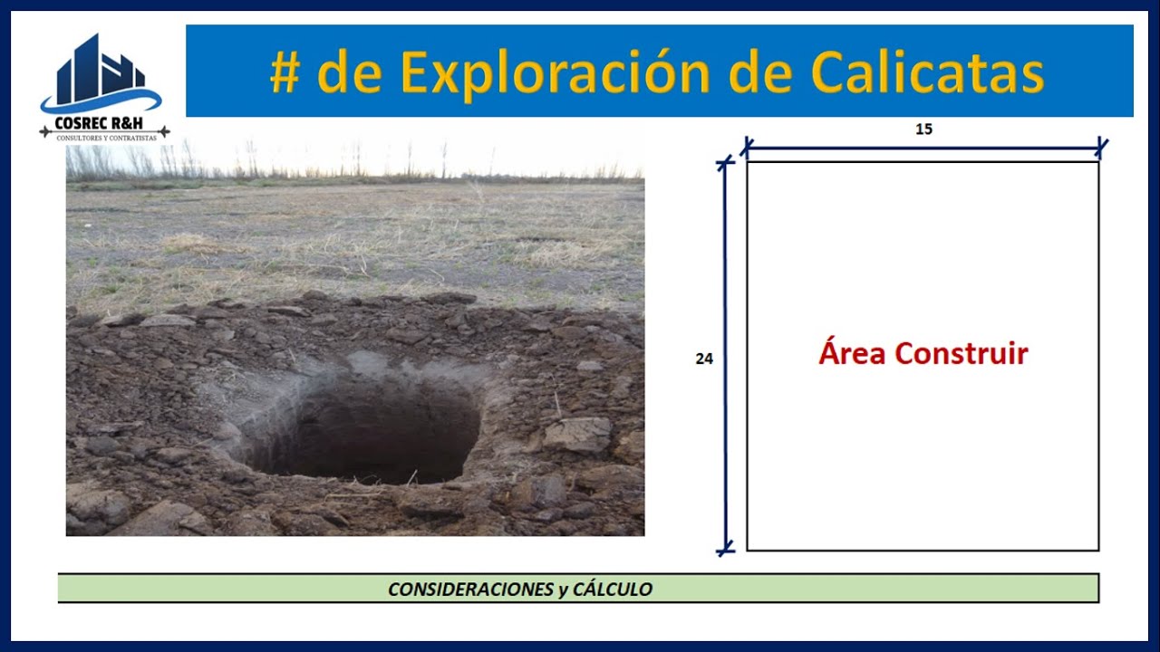 ¿Cómo Calcular el Número de Calicatas? - FÁCIL y RÁPIDO - YouTube