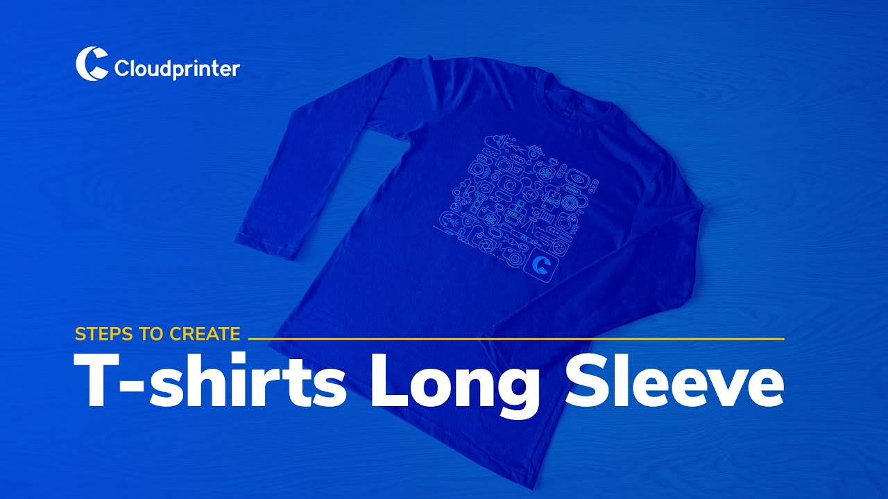 Design T-shirts Long Sleeve for printing - YouTube