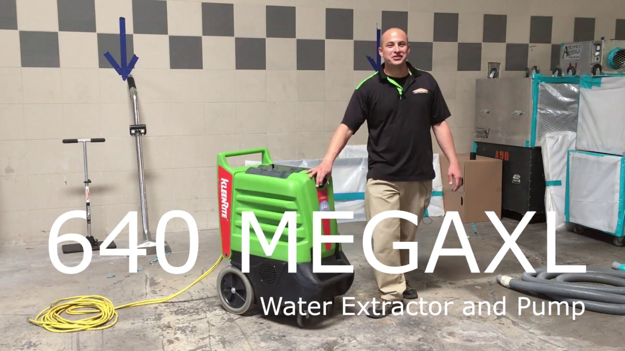Extraction Using 640 MEGAXL, Water Extractor and Pump - YouTube