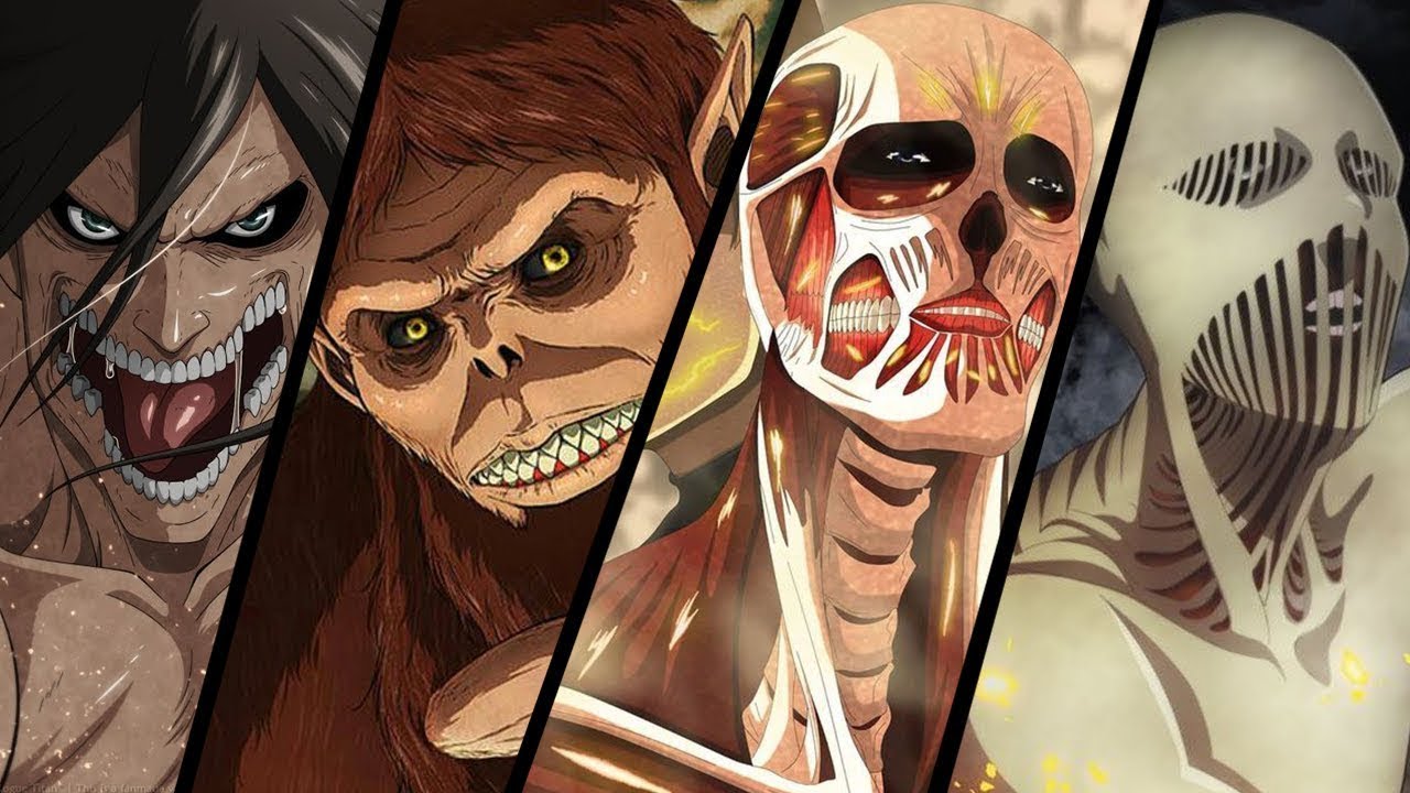 ! The 9 Titan Shifters In Attack On Titan - Did you know who is first ...