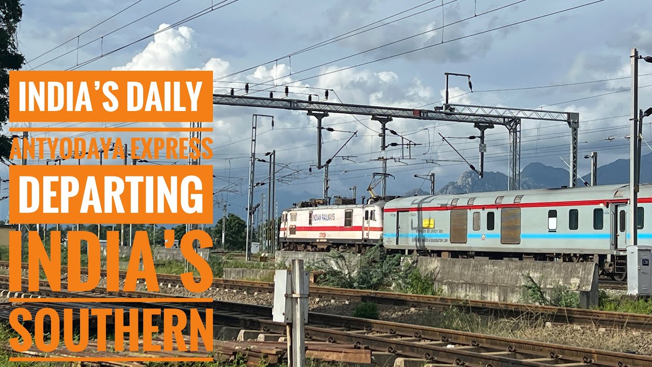 India’s only daily running Antyodaya Express | 20691/2 NCJ-TBM ...