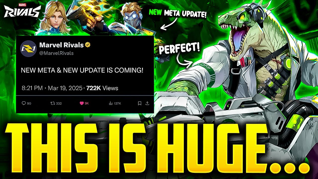 Marvel Rivals Released HUGE UPDATE... New Meta, Lizard, Patch & More ...