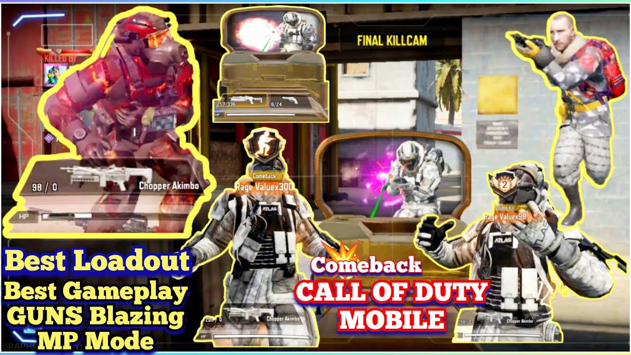 Best Loadout Best Gameplay GUNS Blazing MP Mode Call Of Duty Mobile ...