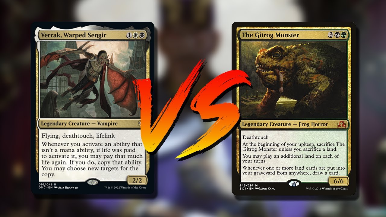 Verrak Warped Sengir vs Gitrog Monster | Commander EDH Gameplay ...