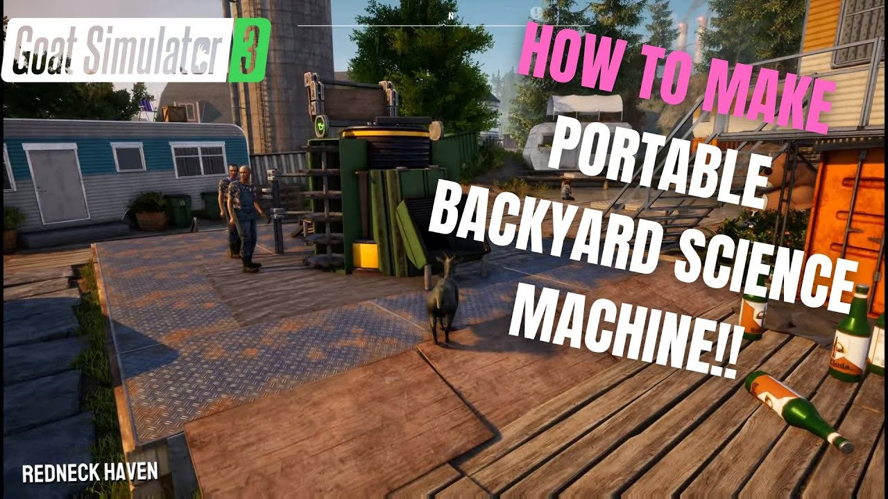 USE ANYWHERE!! HOW TO MAKE the BACKYARD SCIENCE MACHINE PORTABLE!! Goat ...