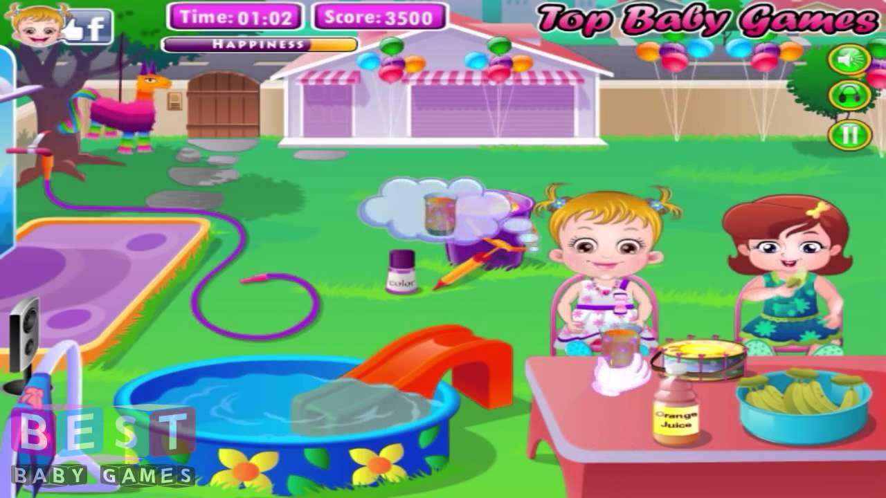 ღ Baby Hazel Backyard Party - Baby Games for Kids - YouTube