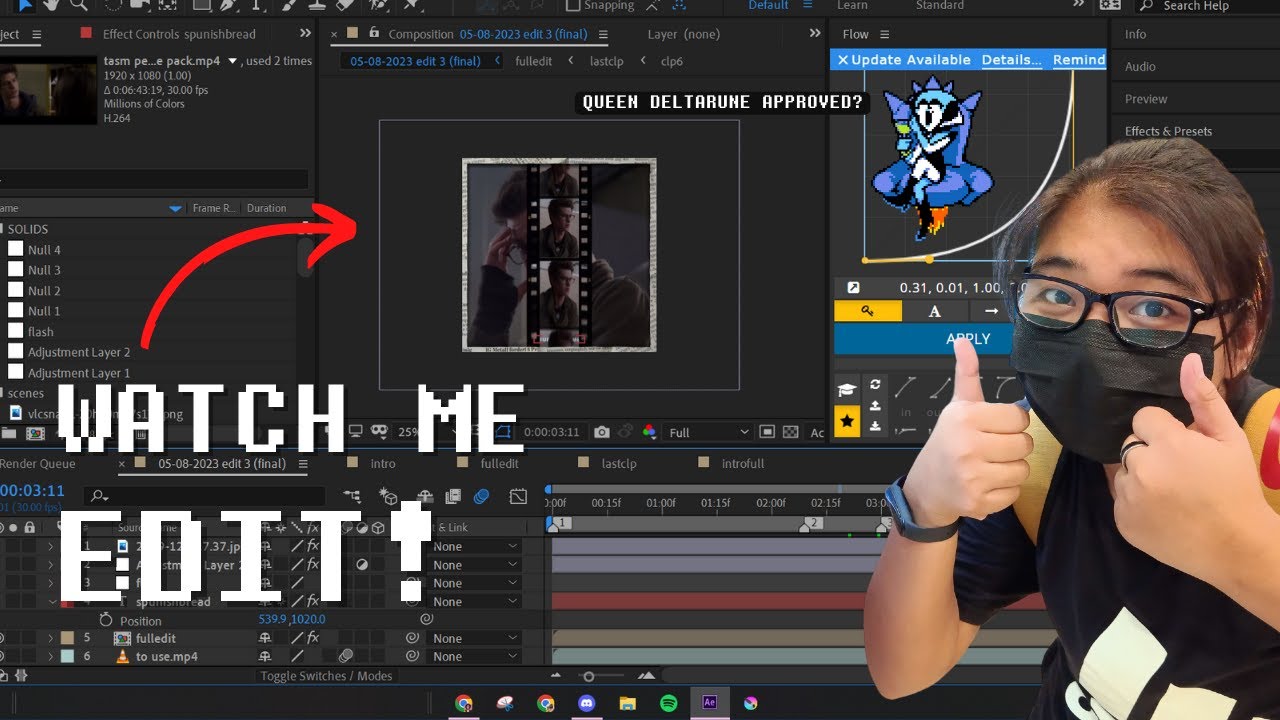 watch me edit (remake, collab, original edit) - after effects - YouTube