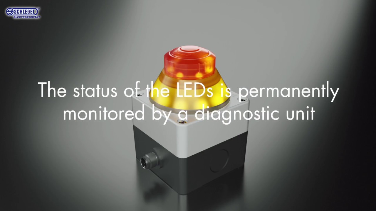 Emergency-stop with illuminated status indication active/inactive - YouTube