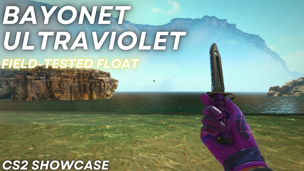 Bayonet Ultraviolet (Field-Tested) | CS2 Skin Showcase #750 - YouTube