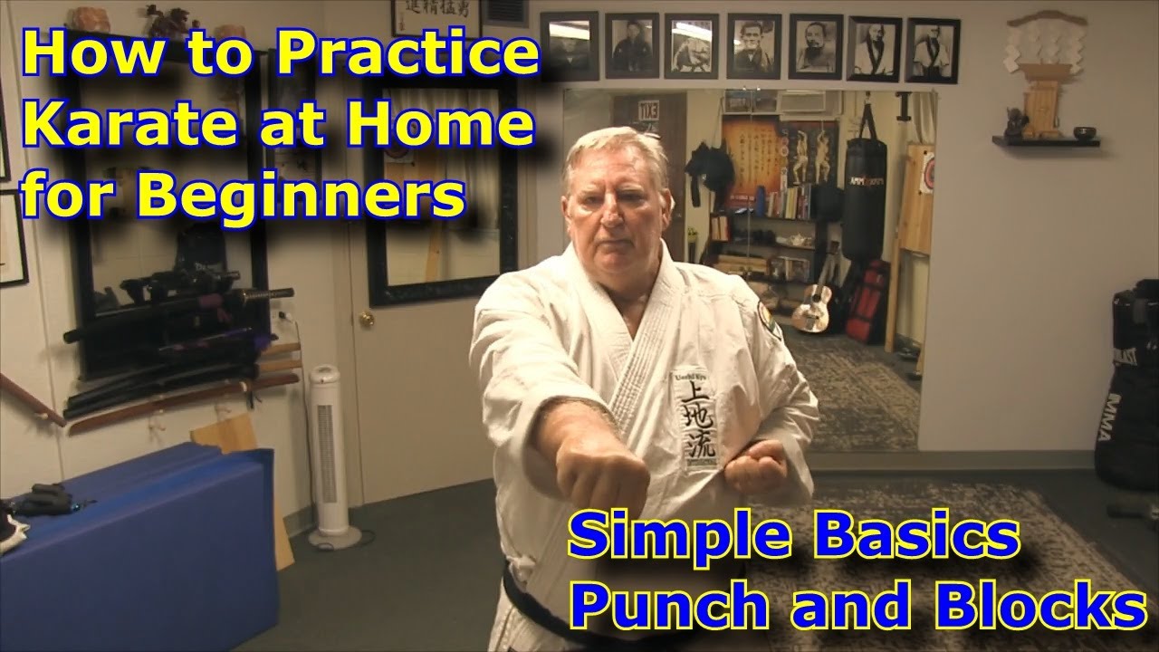 How to Practice Karate at Home for Beginners - Simple Punch & Blocks ...
