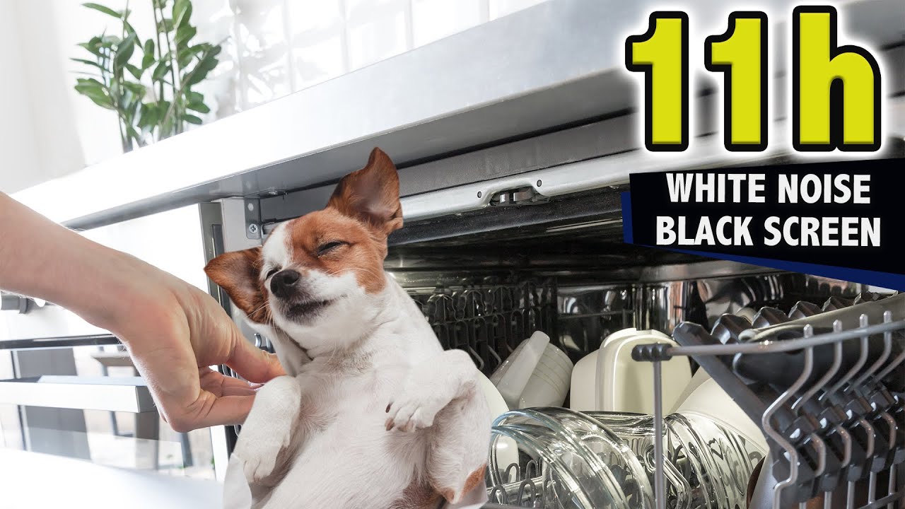 END of INSOMNIA - (Low Tone) Dishwasher Sound to Sleep Deeply - White ...