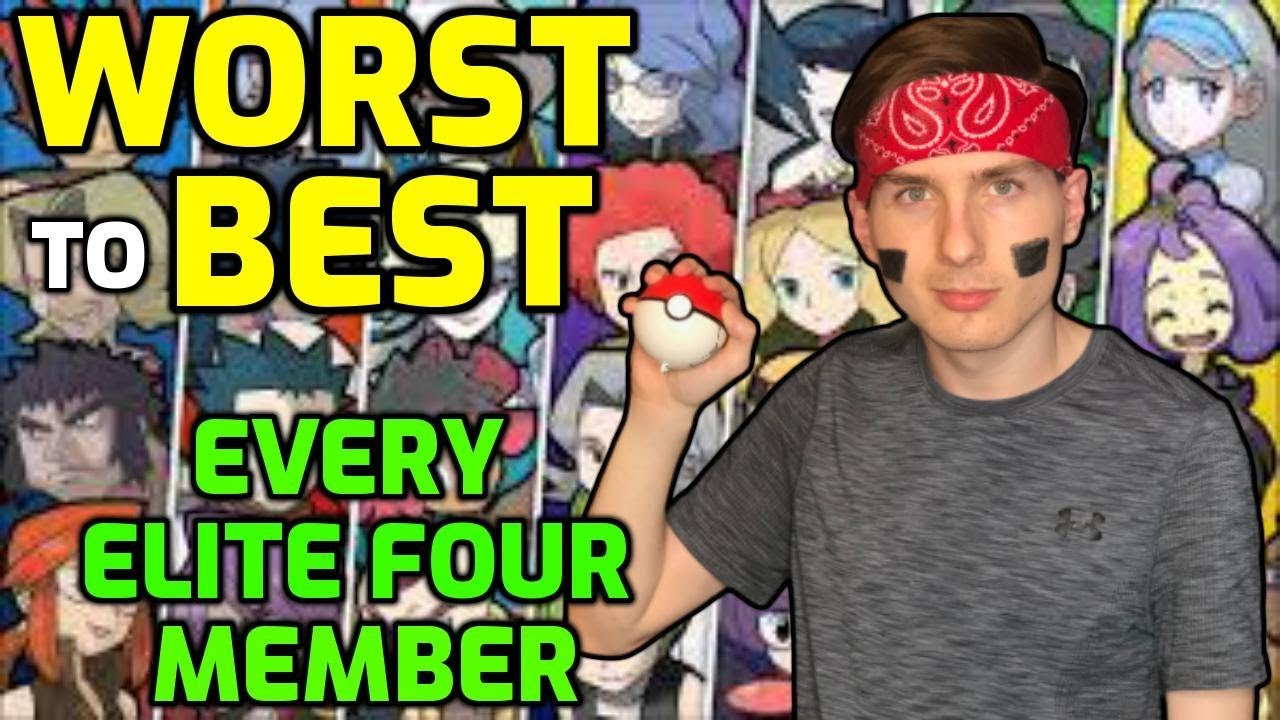 EVERY Elite Four Member Ranked Worst to Best! - YouTube