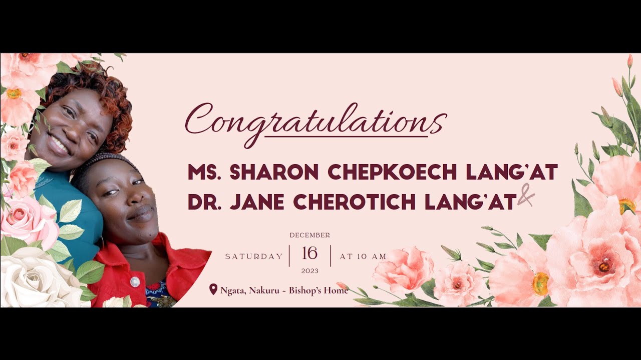 Dr. Jane & Sharon Lang'at Thanksgiving - YouTube