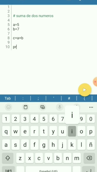 suma de dos números en python - YouTube