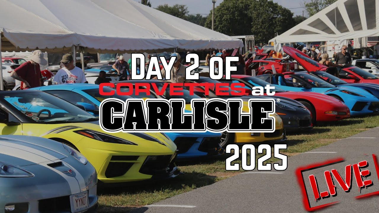 Corvettes at Carlisle 2025 LIVE Day 2! CORVETTES EVERYWHERE! ZR1 IN my ...