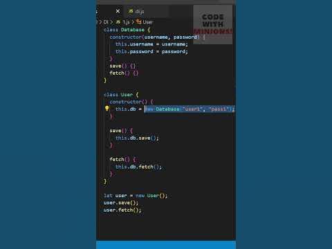 Dependency Inversion in 1 MINUTE #javascript #coding - YouTube