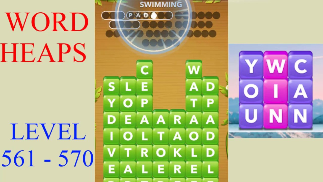 Word Heaps Level 561 - 570 | All Answers | Walkthrough - YouTube
