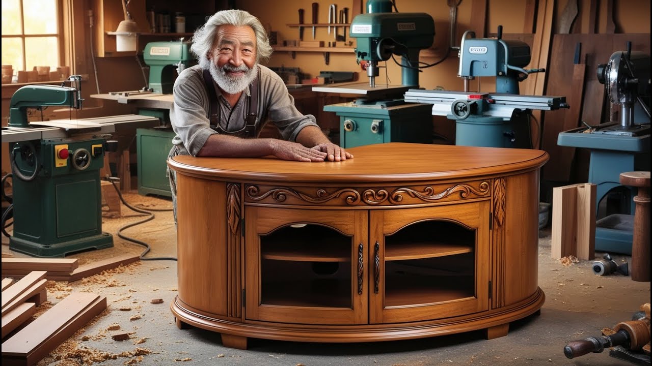 The Old Carpenter's Amazing Skills with Pine Wood Panels | The Most ...