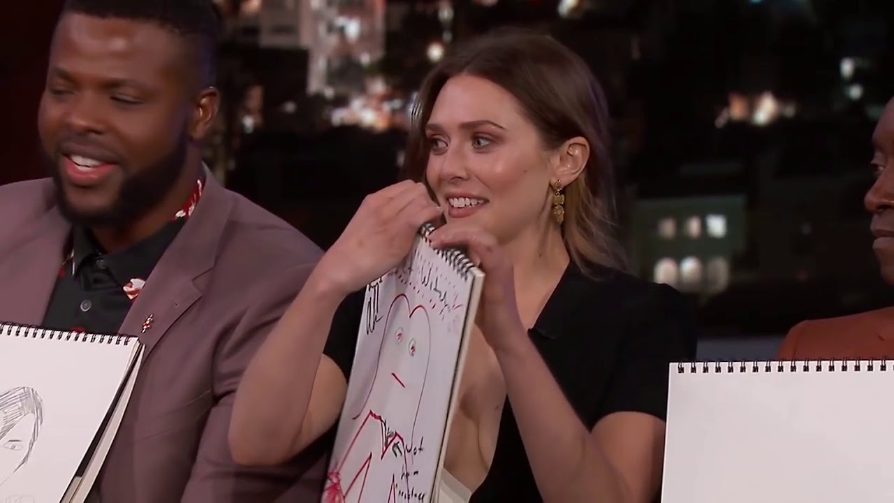 Cast of Avengers: Infinity War Draws Their Characters - YouTube