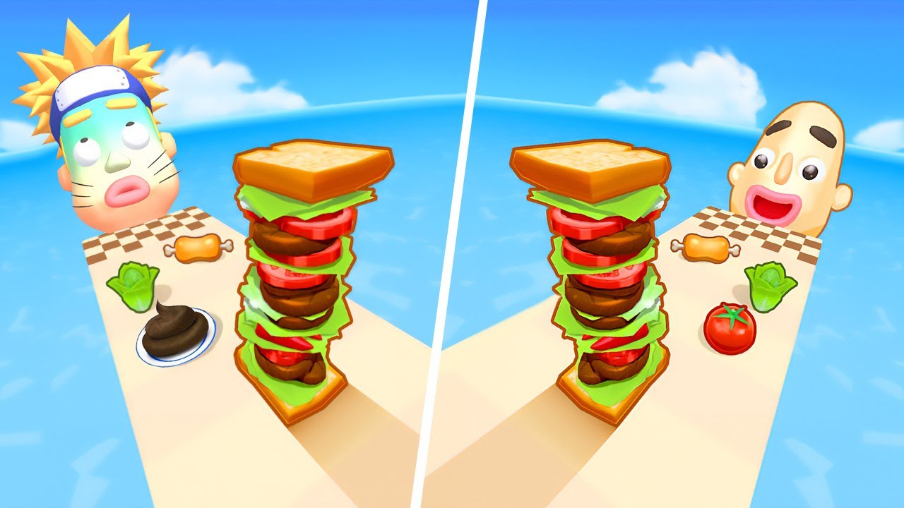 Sandwich Runner VS Sandwich Run, Sandwich Runner Game, Sandwich Run ...