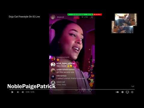 Doja cat freestyle on ig live