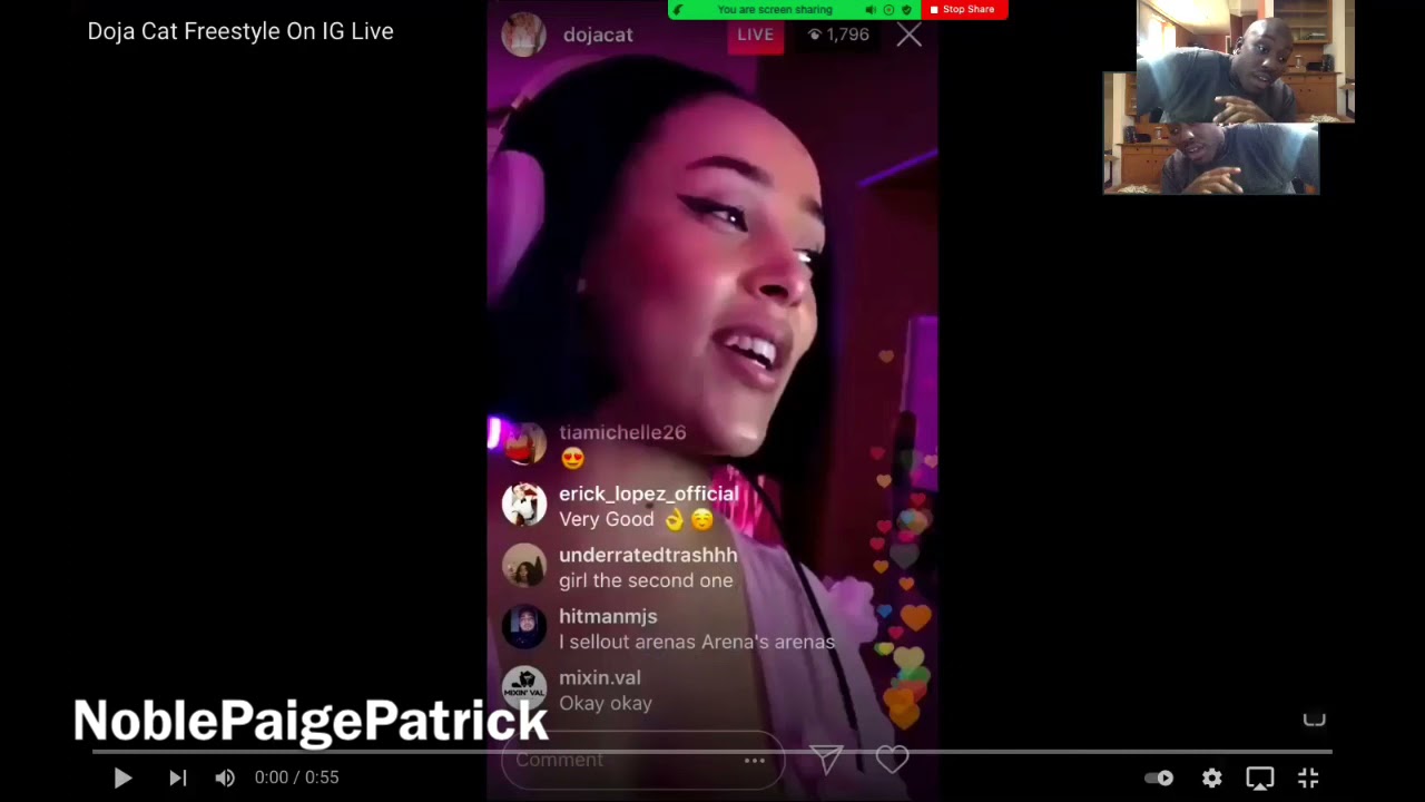 Doja Cat Freestyle On Ig Live Youtube
