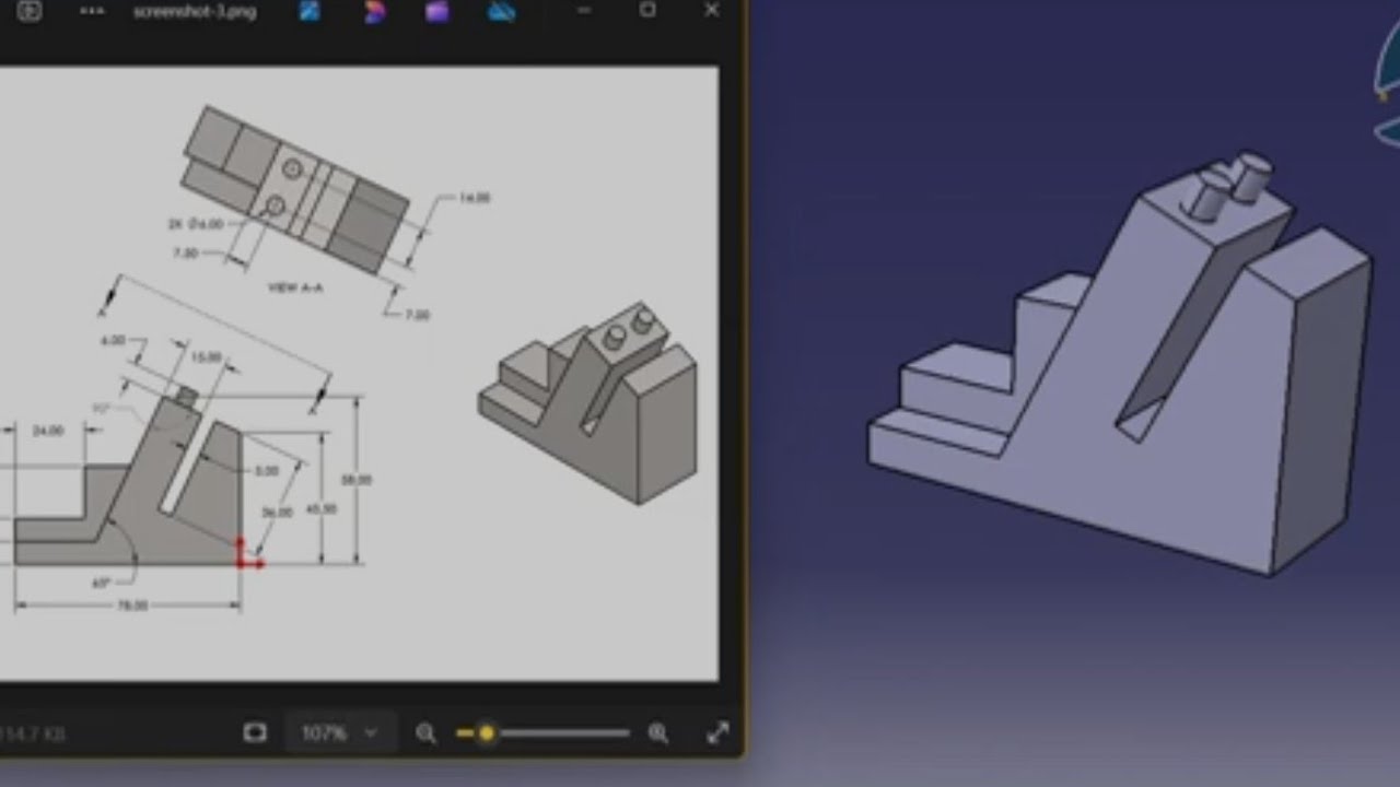 Catia V5 Tutorial: Beginner Drawing Exercise 19 - YouTube