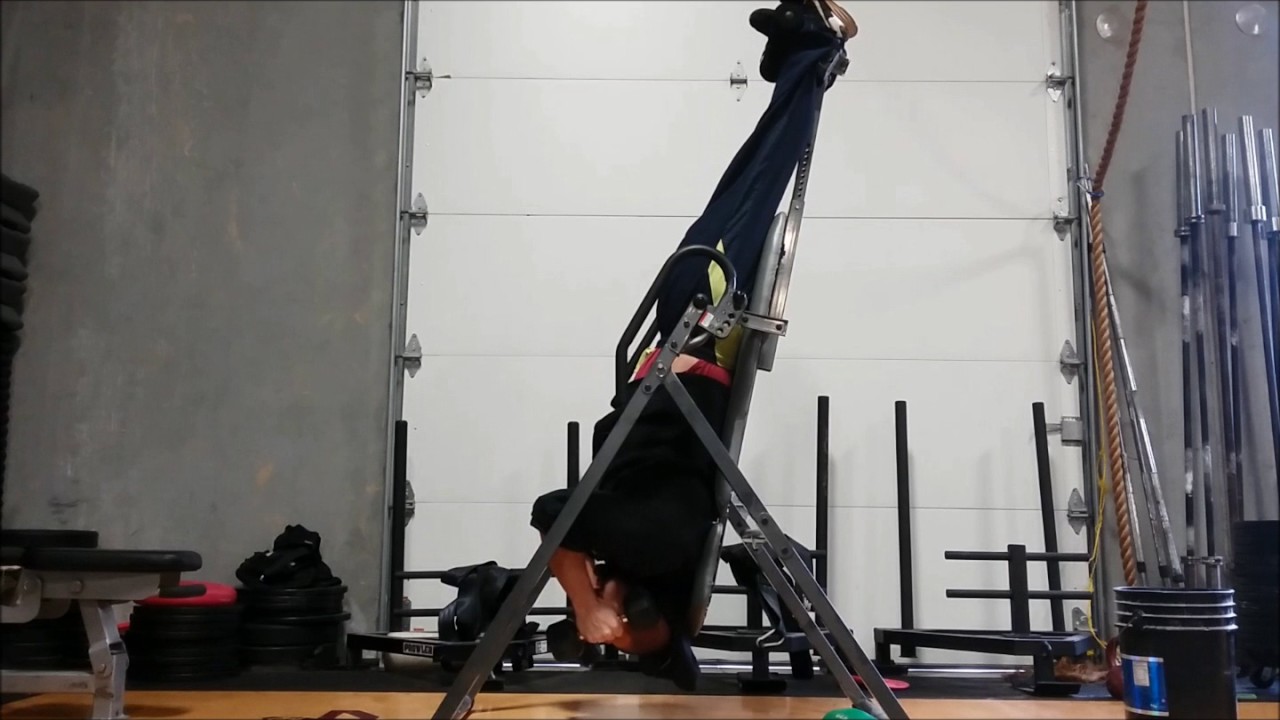 Weighted Hanging Sit ups (Goku Style) Demo - YouTube