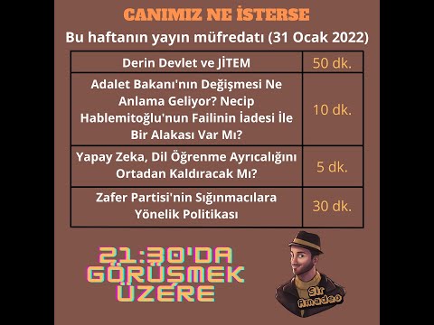 Canımız Ne İsterse (31.01.2022) - Derin Devlet ve JİTEM | Zafer Partisi'nin Sığınmacı Politikası |