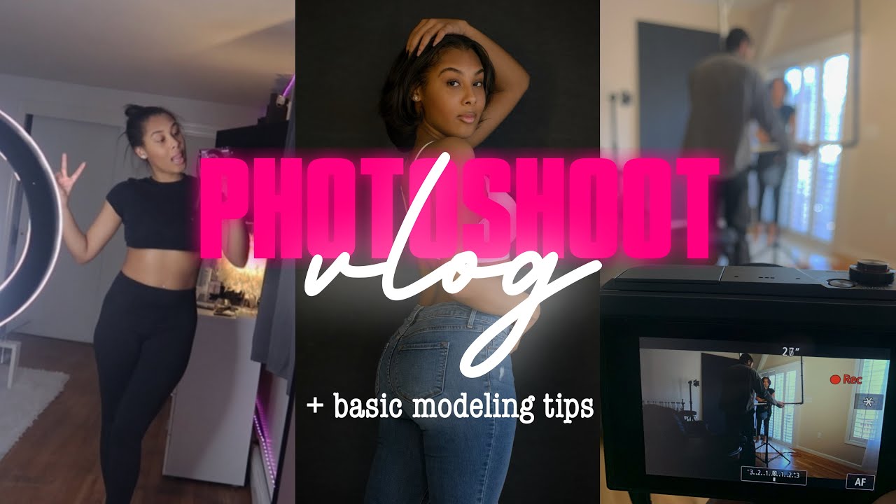 Photoshoot Vlog + basic modeling tips! - YouTube