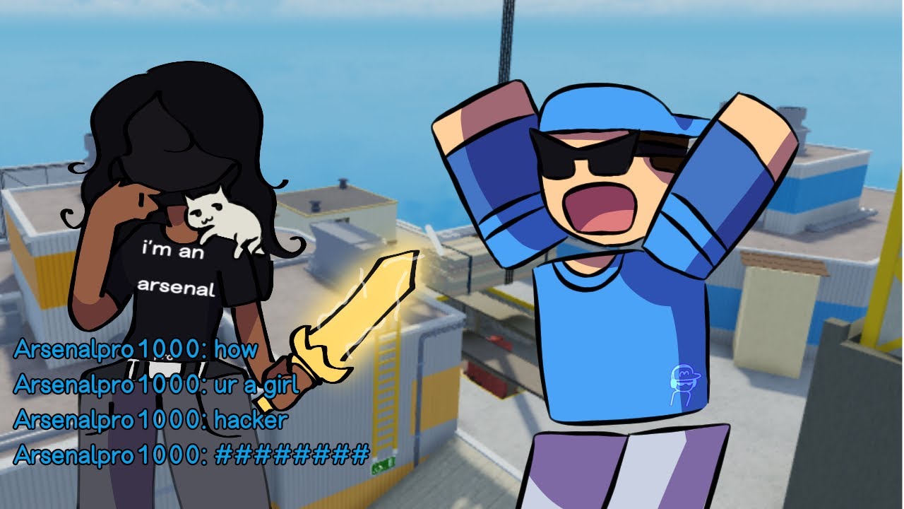 DESTROYING TOXIC PLAYERS WHILE BEING IN A FANS ACCOUNT (ROBLOX ARSENAL ...