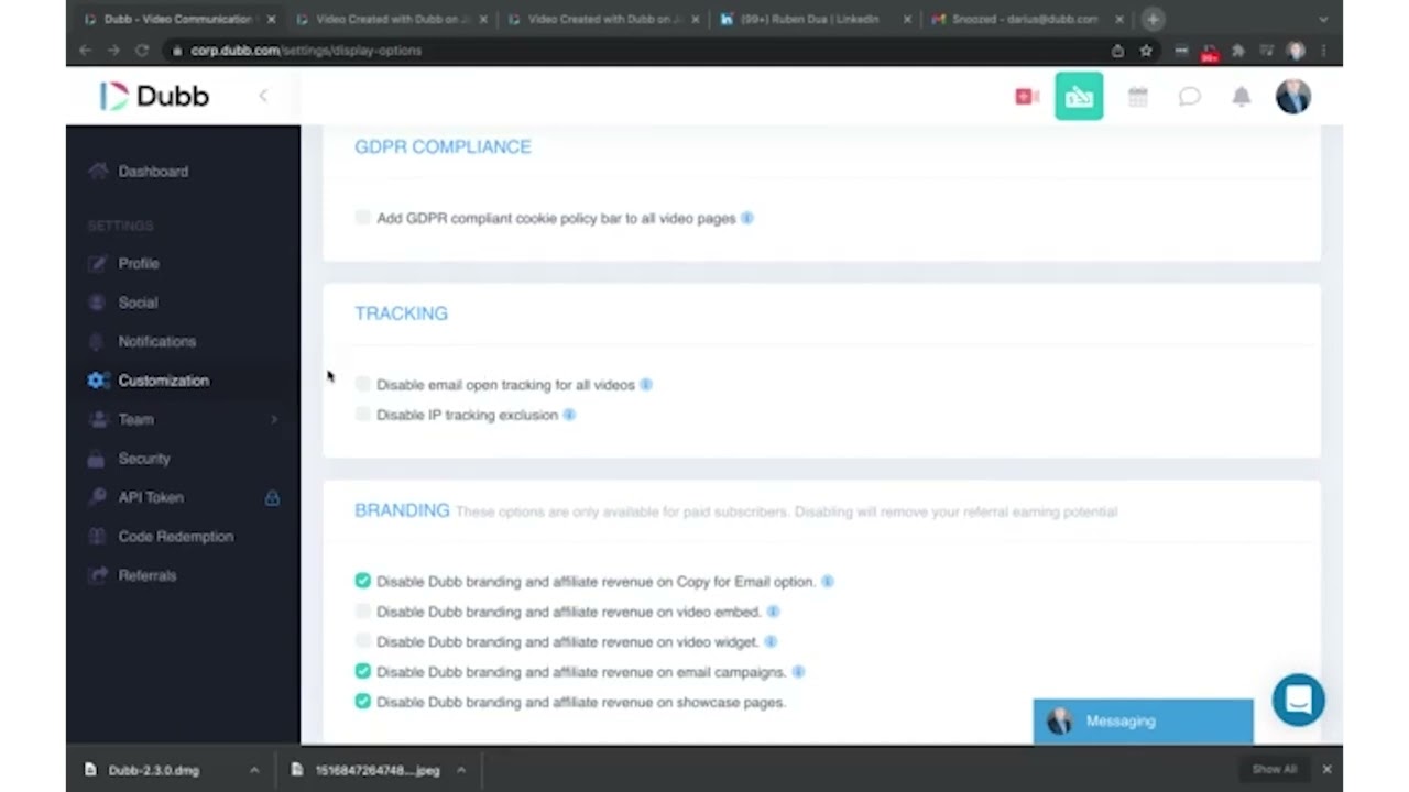 Overview of Customization Settings Section - Dubb Tutorial (@Dubb Support ) - YouTube